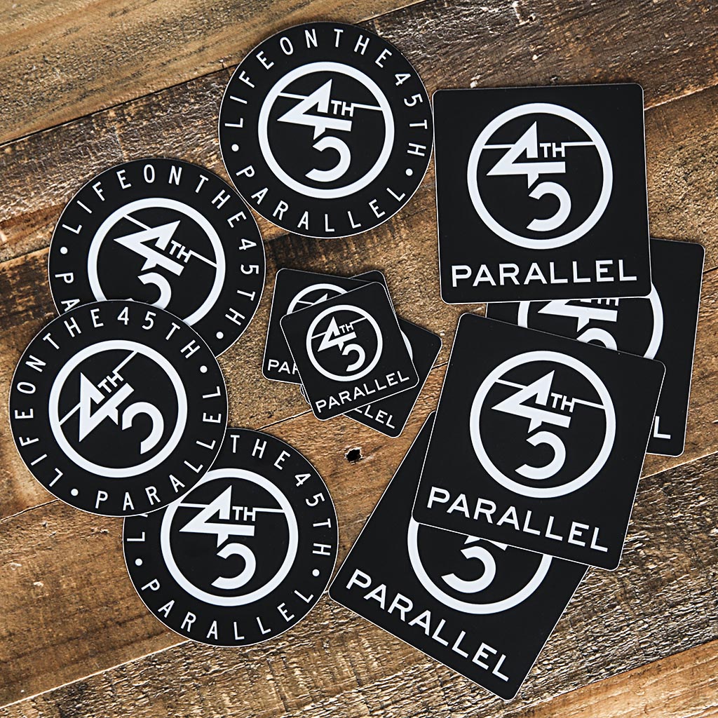 4" Round Tagline Sticker – 45TH PARALLEL